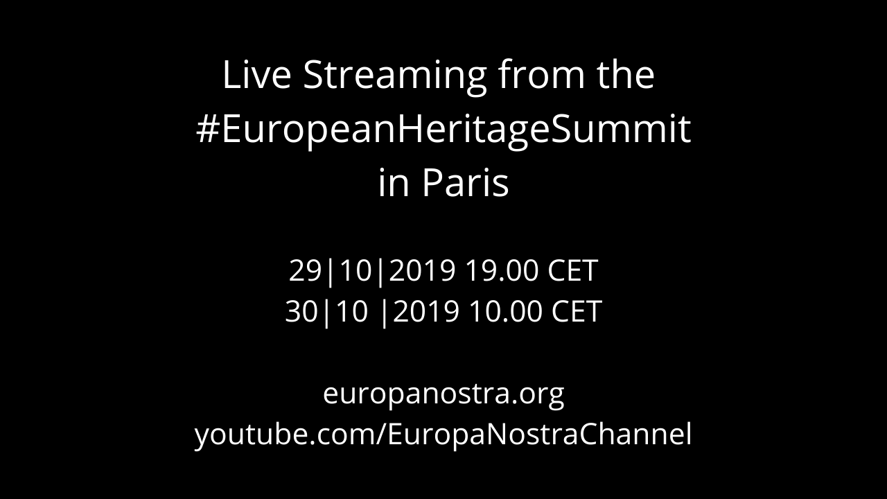 Live Streaming from the European Cultural Heritage Summit in Paris ...